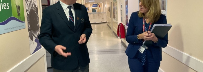 West Exe School - Student Tour Guides in Action..