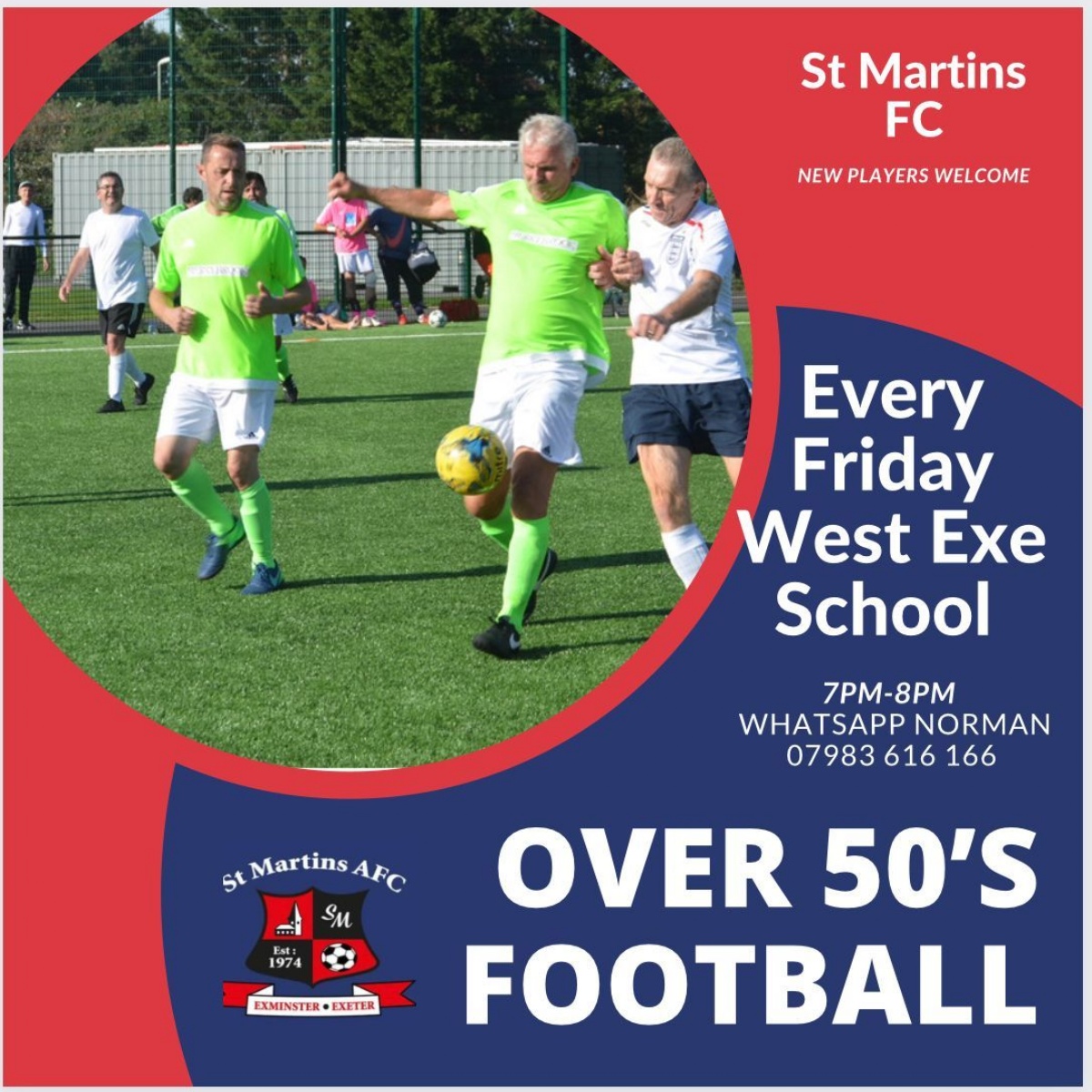 West Exe School - Over 50's Football