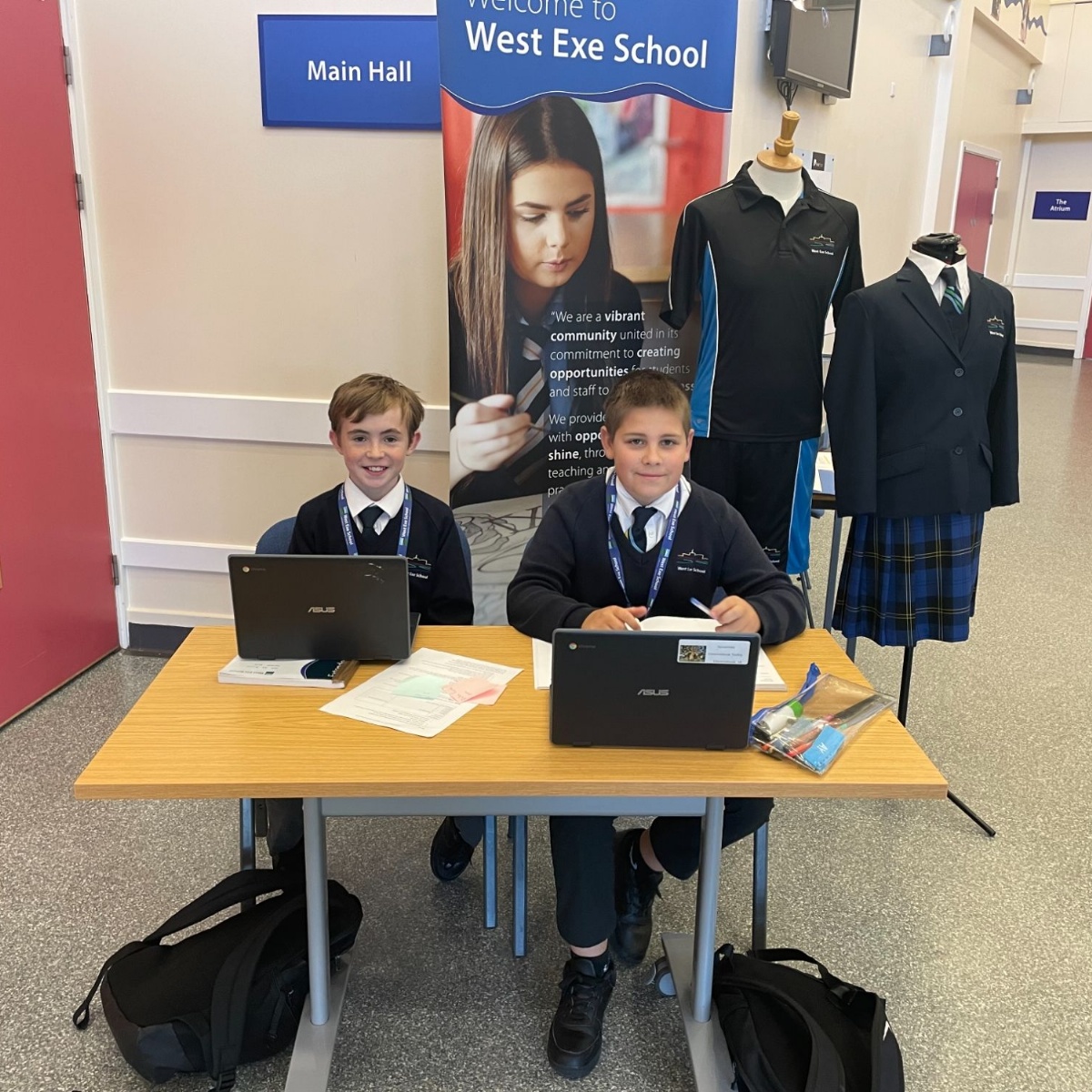 West Exe School - Our Year 8 Student Receptionists